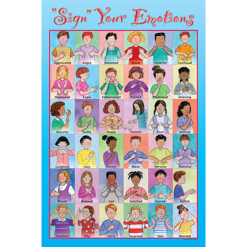 Sign Your Emotions Poster Childswork/Childsplay — Childs Work Childs Play