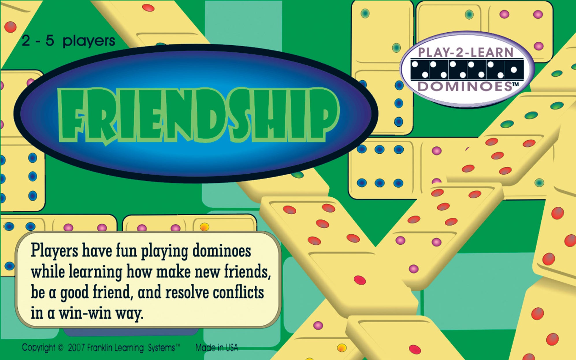 Play 2 Learn Dominoes on Friendship Game Childswork/Childsplay — Childs ...